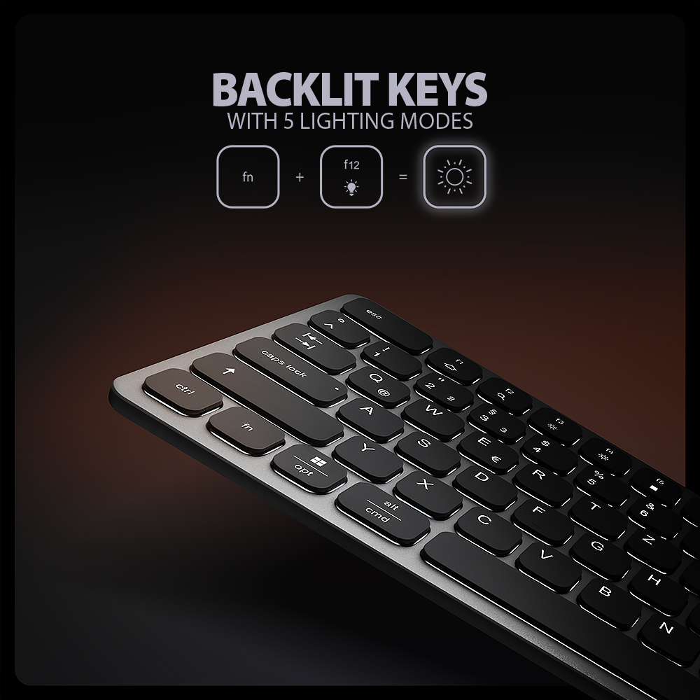 HMC-KB-GE USB-C 5Gbps KEYBOARD (GE) 9in1 Hub | Axagon